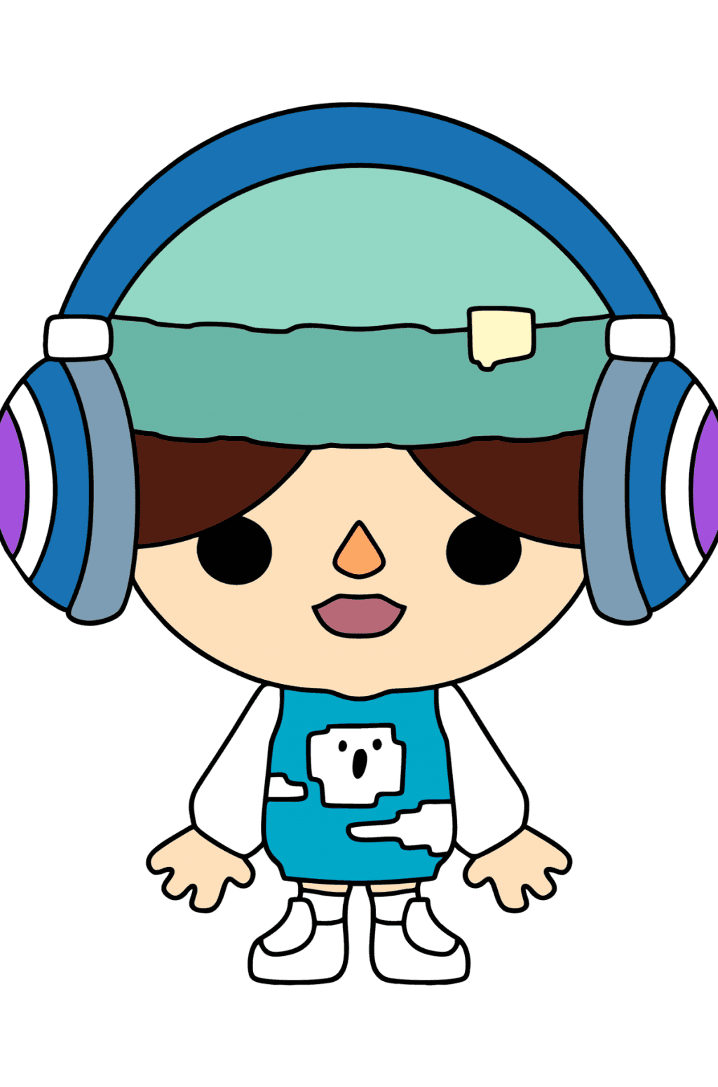 Omalovánka Toca Boca pro dívky ♥ Online a Tisk zdarma!