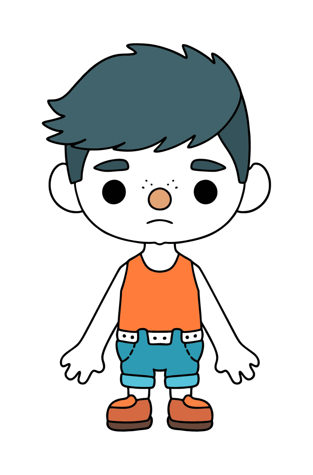 Omalovánka Postava Toca Boca ♥ Online a Tisk zdarma!