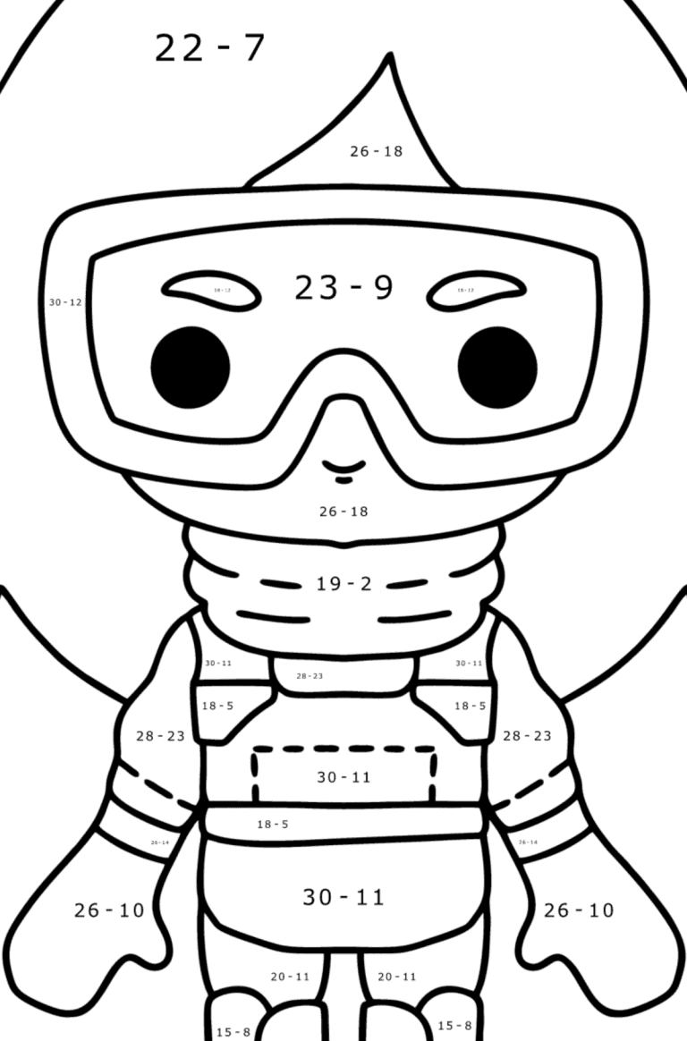 Desen de colorat Toca Boca pentru fete | Coloring-for-Kids.com