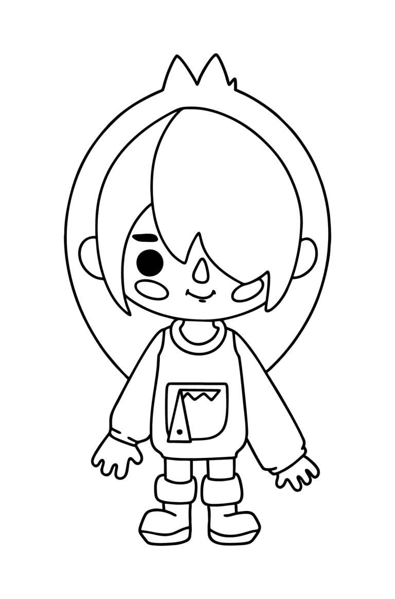 Desene de colorat Toca Boca ♥ Descărcați, imprimați, online!