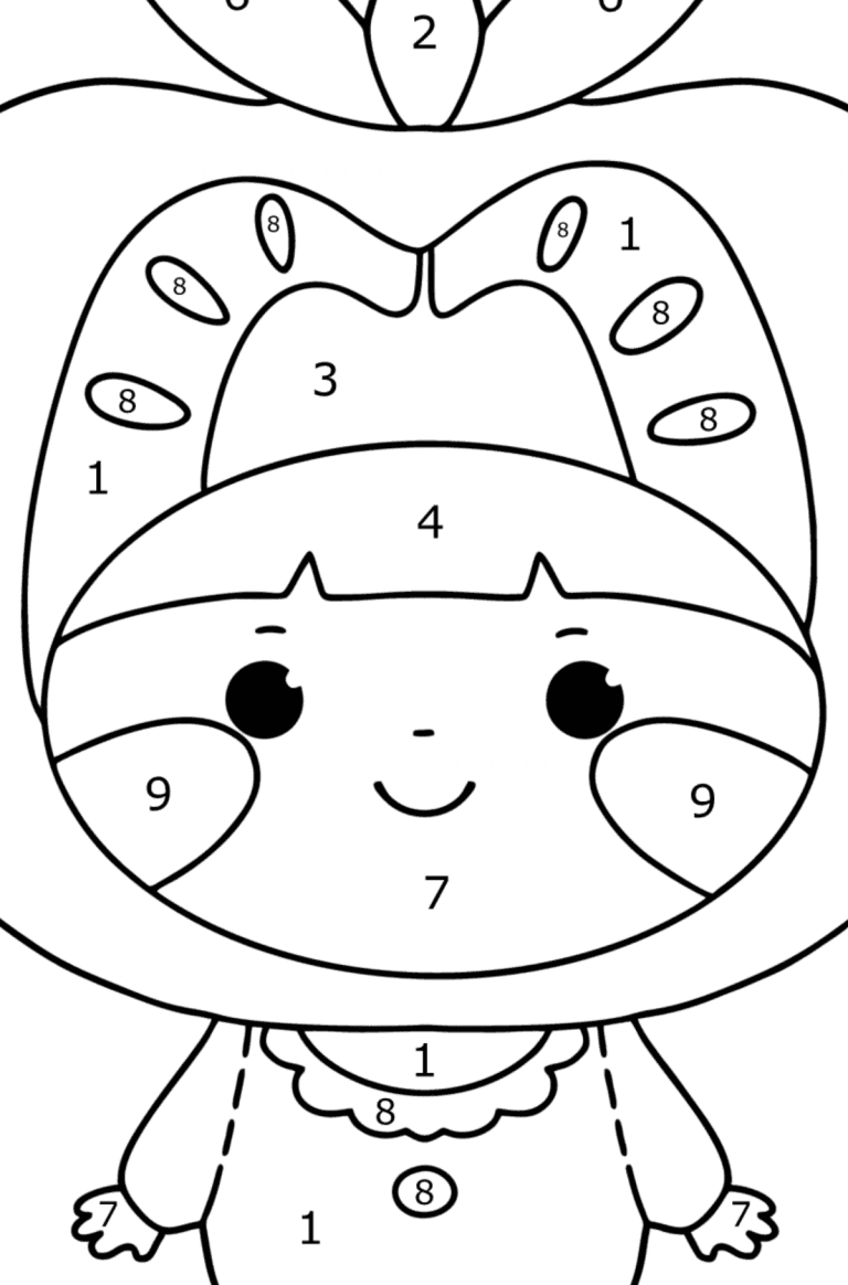 Tomato costume сoloring page ♥ Online and Print for Free!