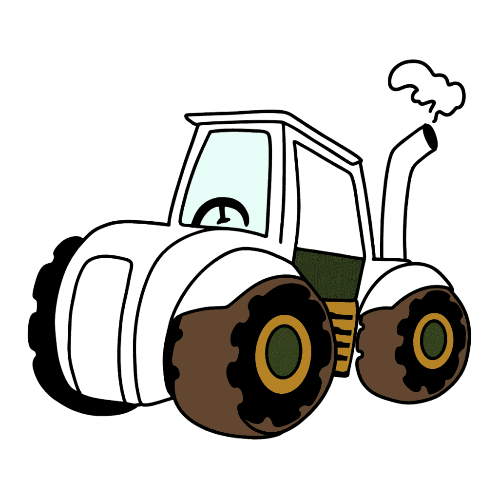 Desene de colorat tractoare ♥ Descărcați, imprimați, online!