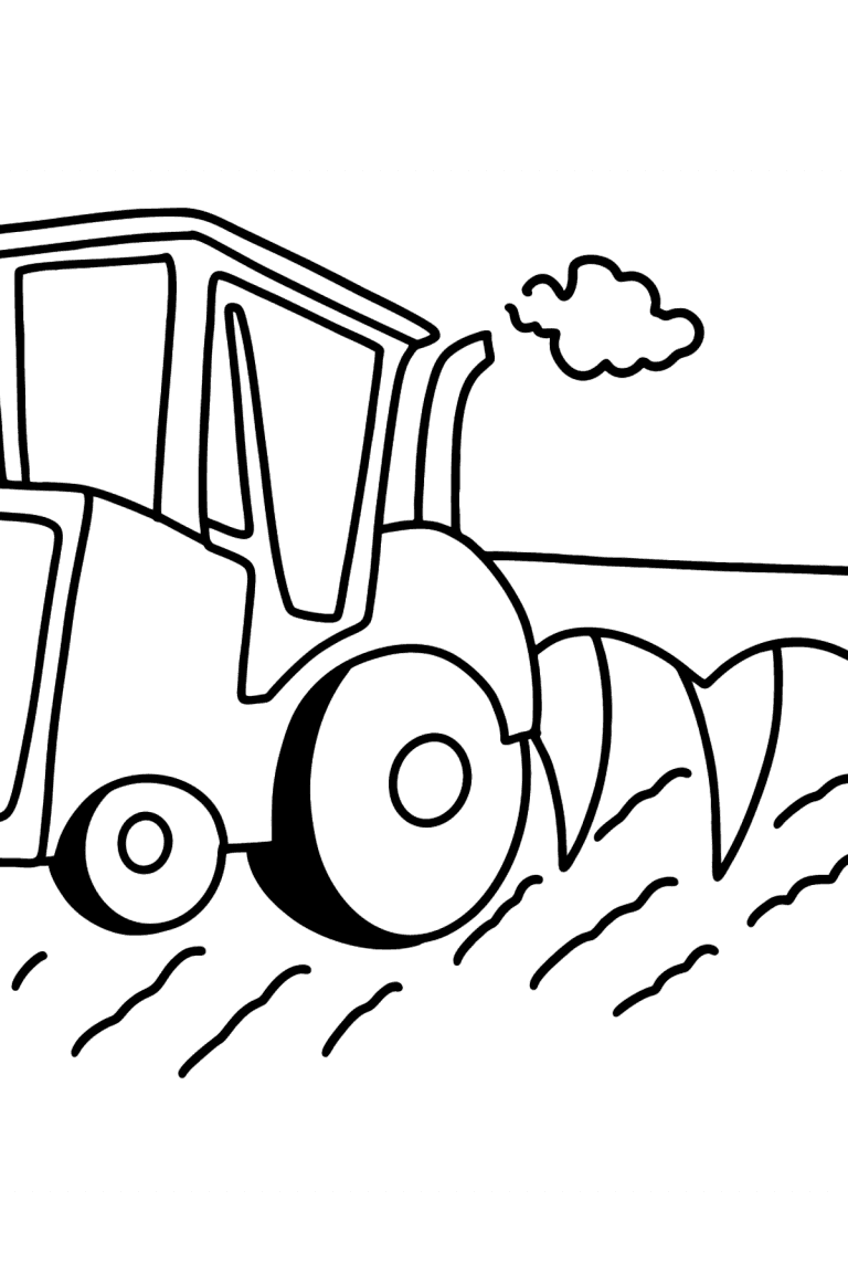 Desene de colorat tractoare ♥ Descărcați, imprimați, online!