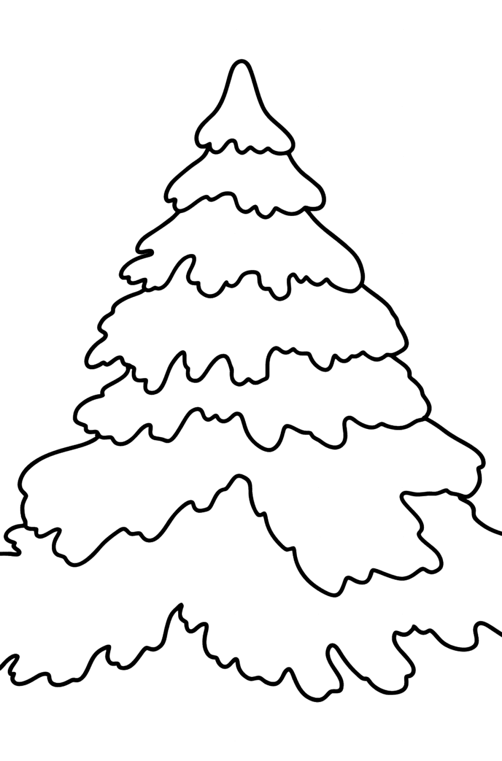 Desenho para colorir Spruce | Coloring-for-Kids.com