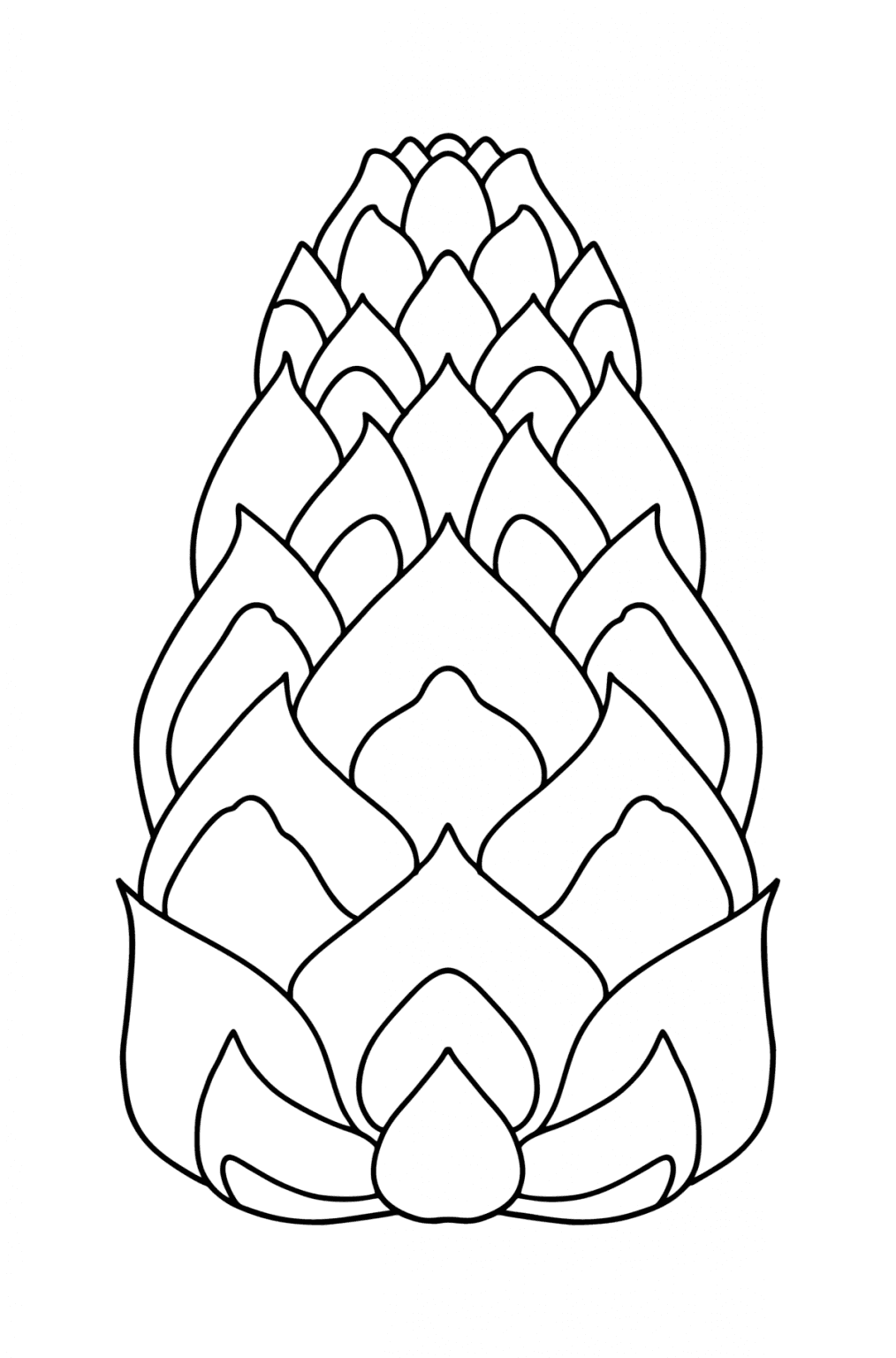 Mewarnai gambar pohon dan daun - Unduh, cetak, online!