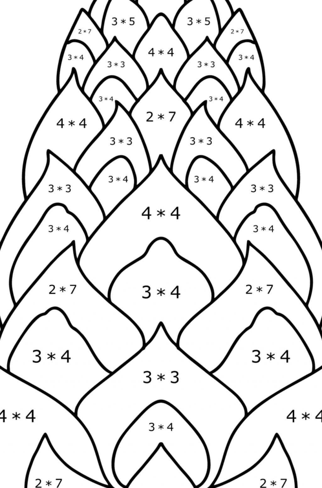 Pinecone from Lambert coloring page ♥ Online and Print for Free!