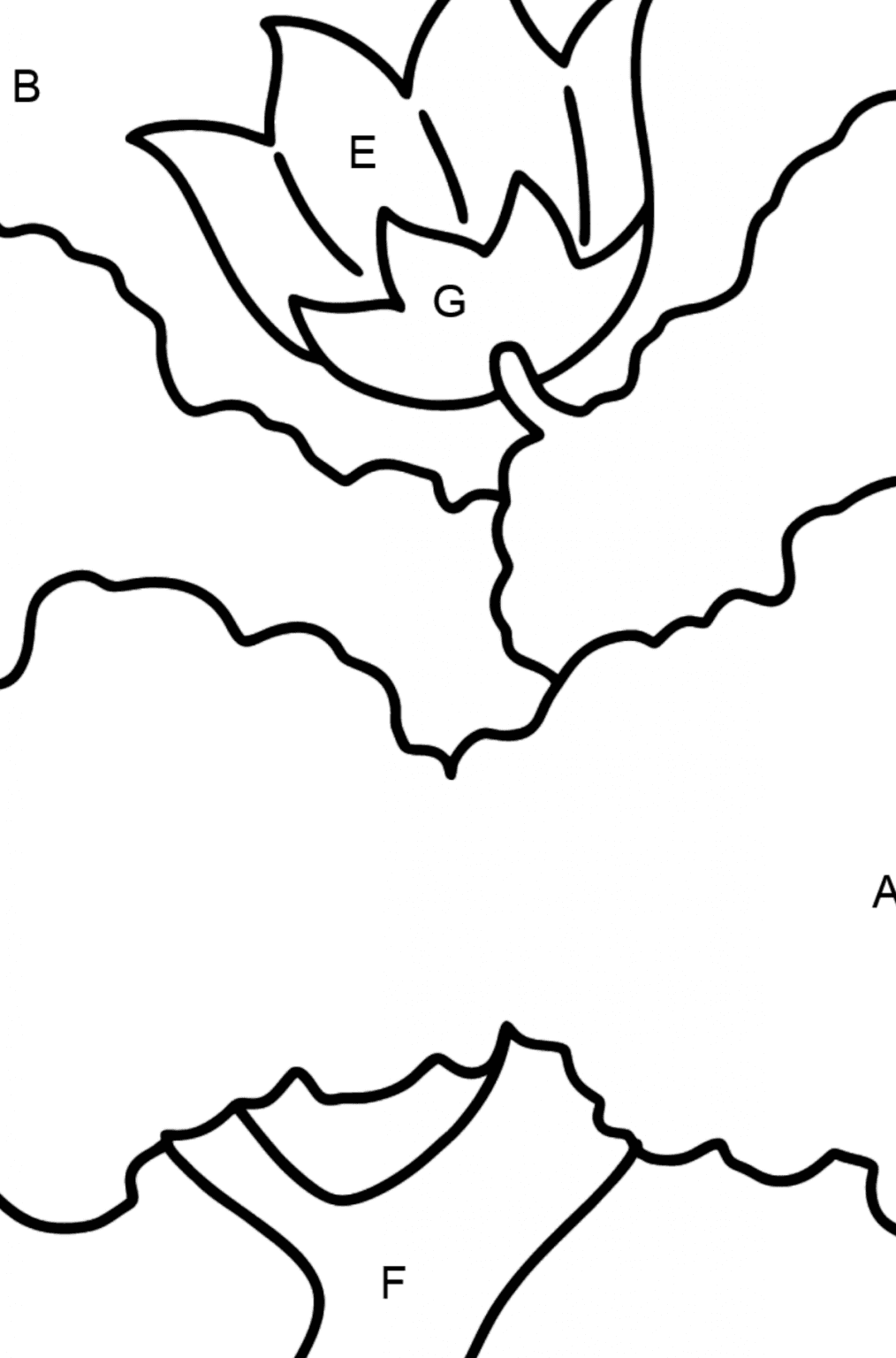 Tulip Tree coloring page ♥ Online and Print for Free!