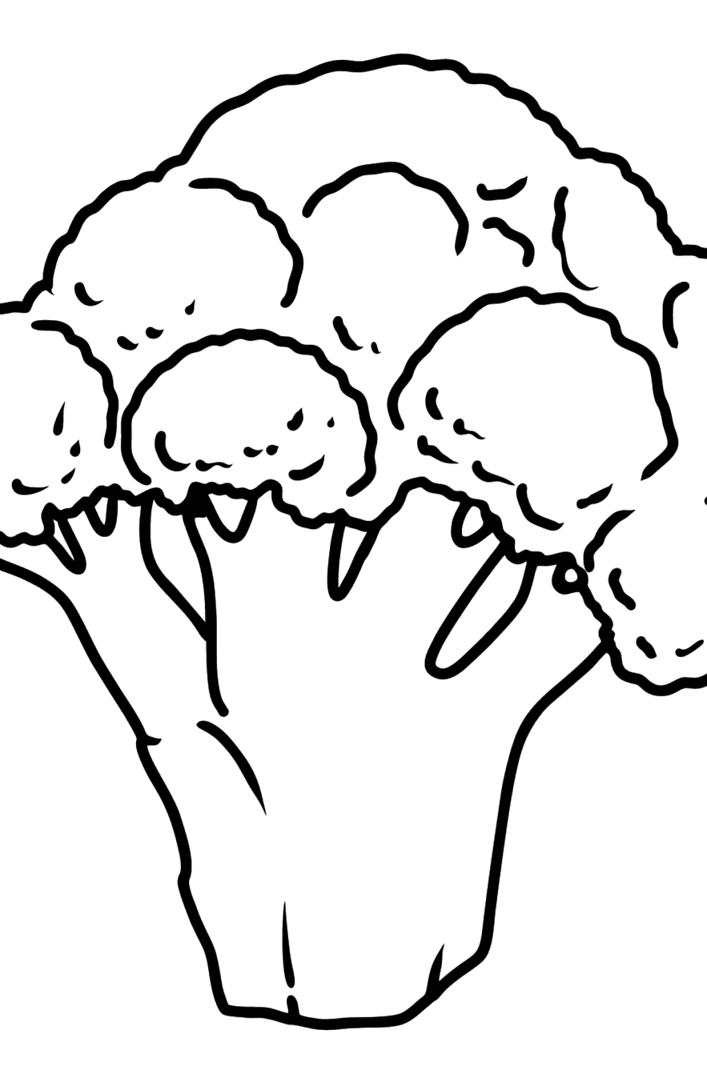 Broccoli coloring page ♥ Online and Printable for Free!