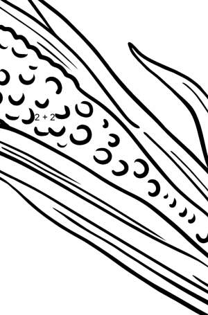 Disegno di Mais da colorare per bambini ♥ Online o stampare!