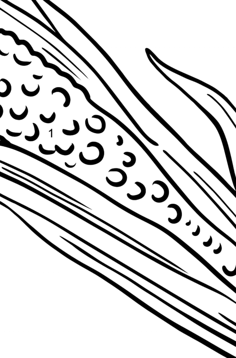 Corn coloring page ♥ Free Online!