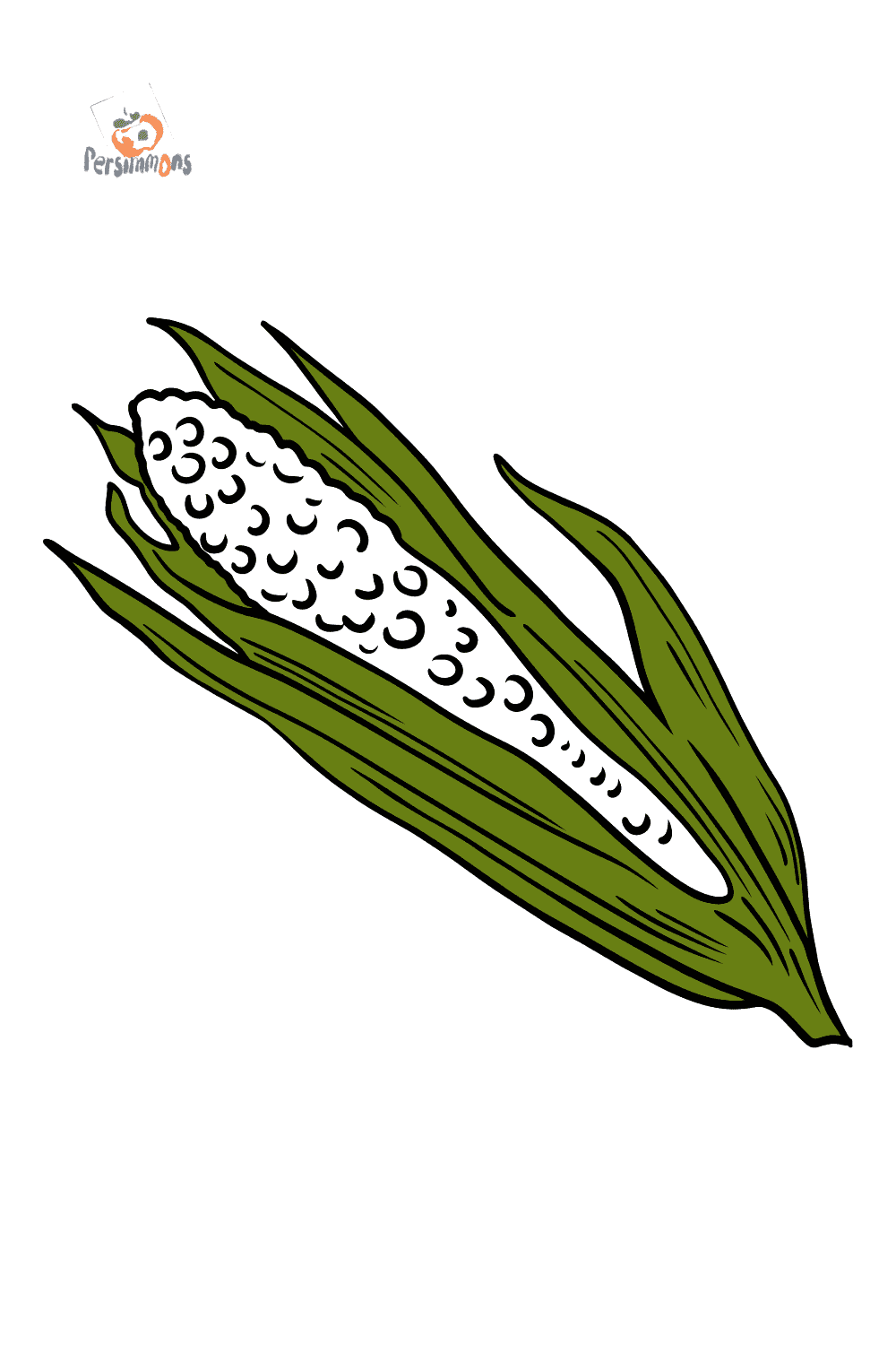 Corn Plant Coloring Page