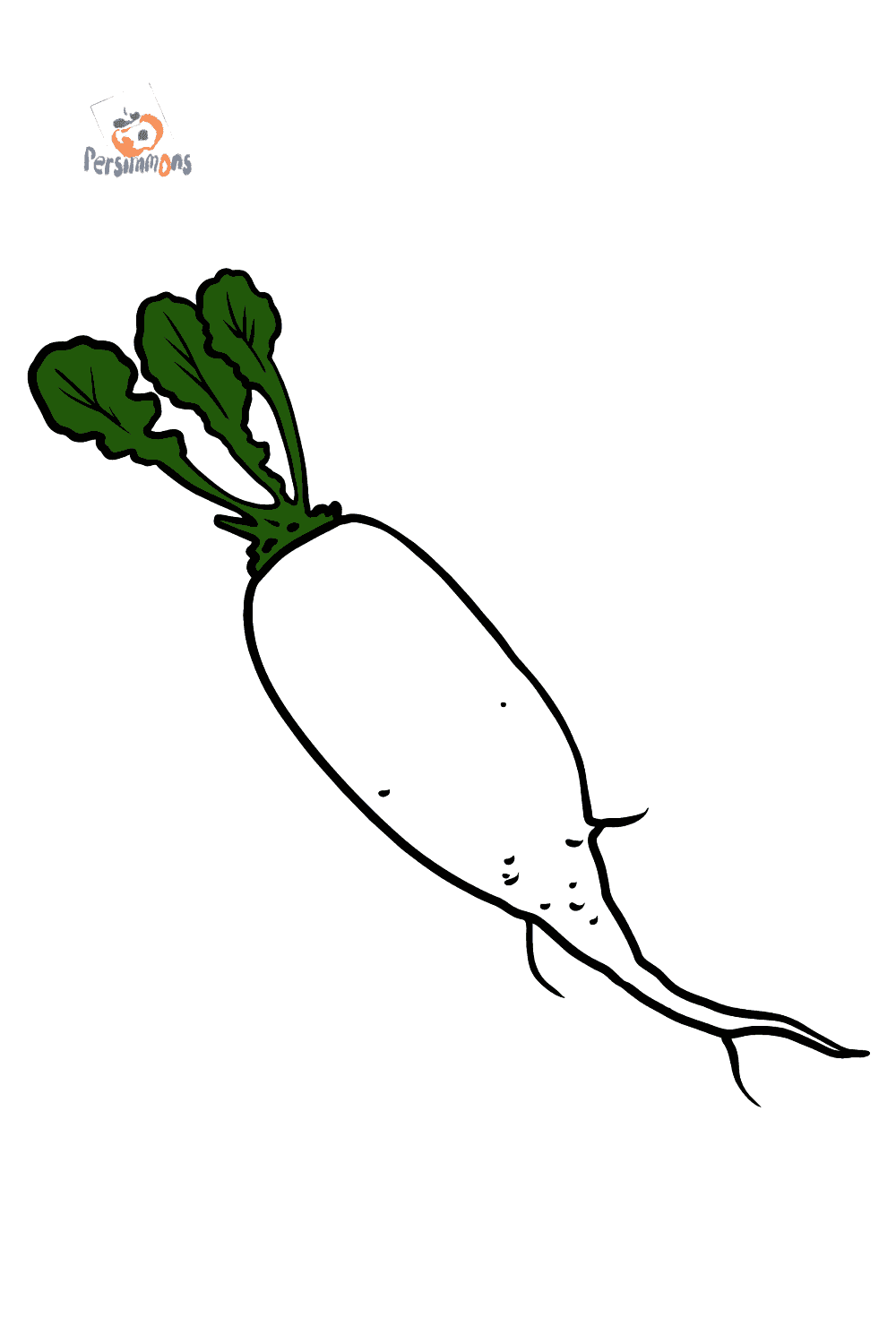 Daikon coloring page ♥ Online and Printable for Free!