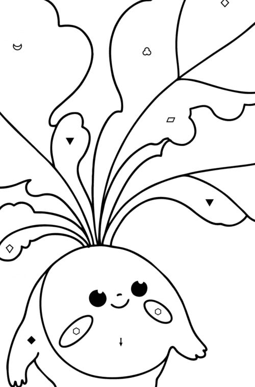 Mewarnai gambar Lobak menawan - Online dan Cetak Gratis!