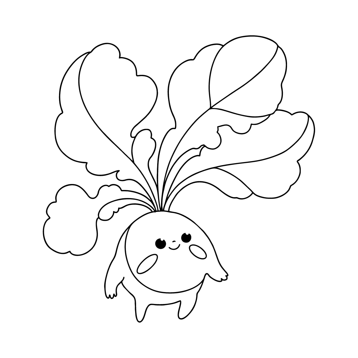 Mewarnai gambar Lobak menawan - Online dan Cetak Gratis!