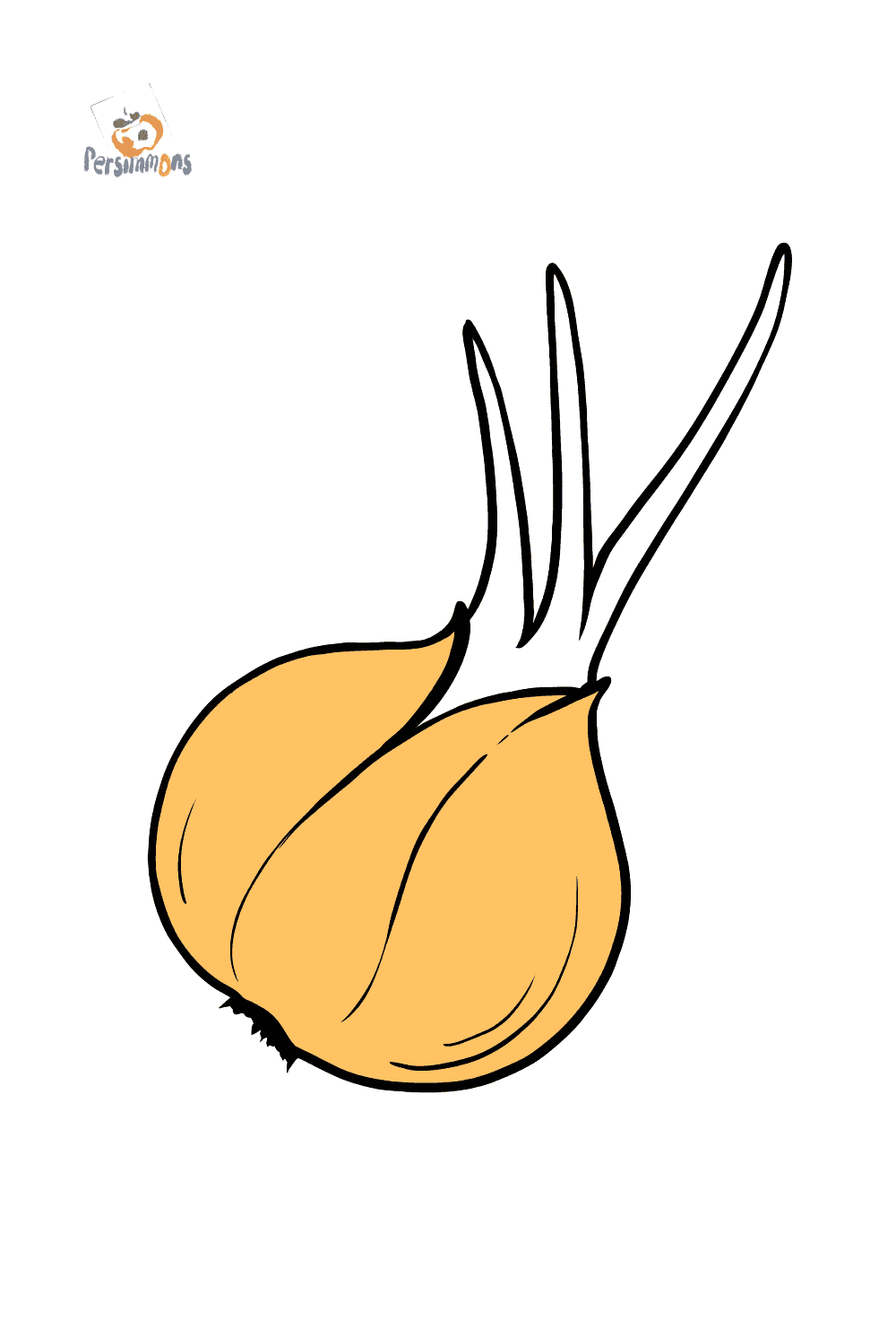 Onion coloring page ♥ Online and Printable for Free!