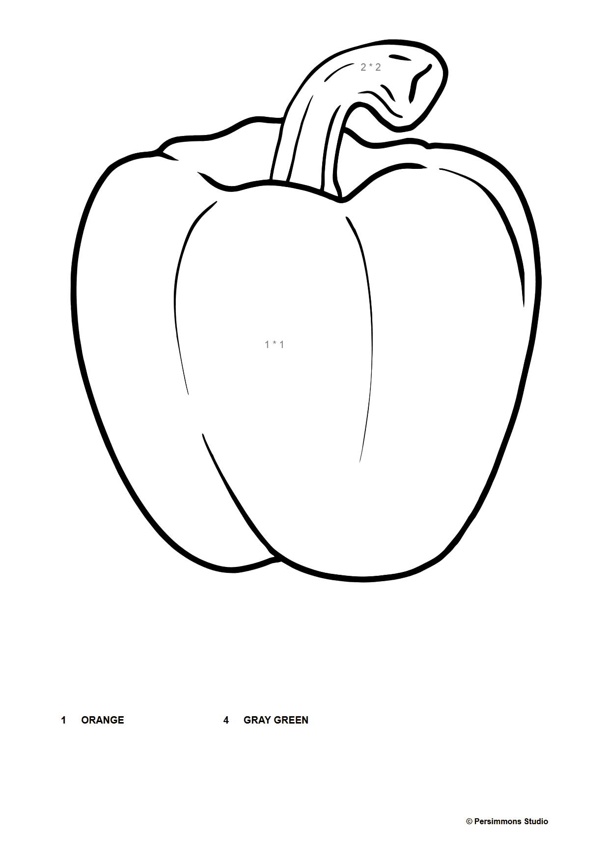 Pepper coloring page ♥ Print for Free!