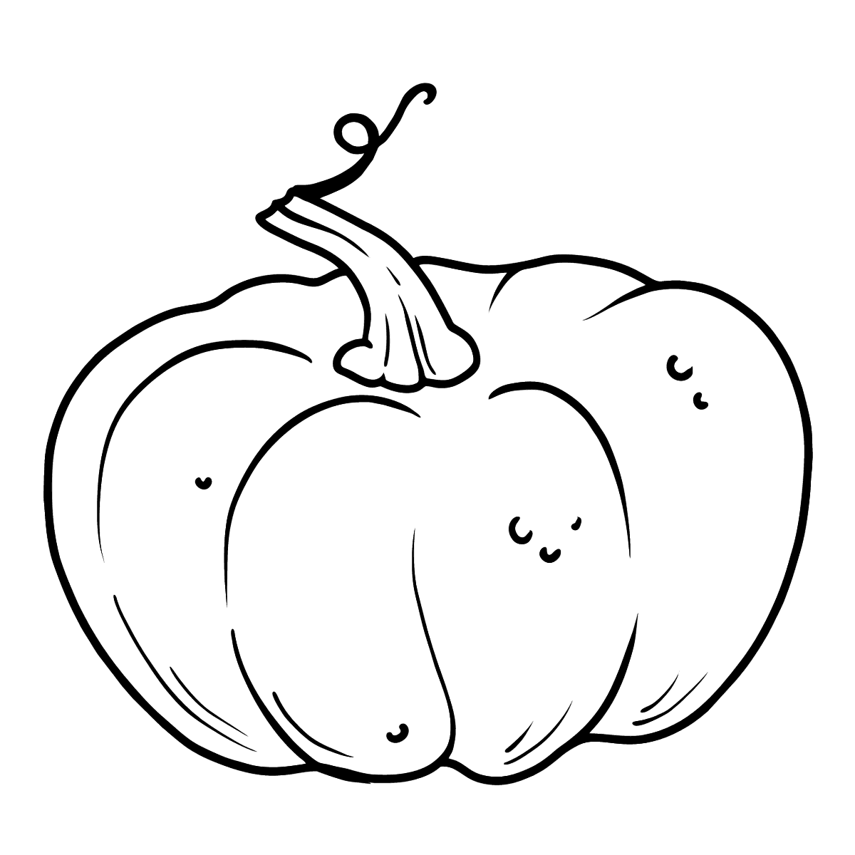 Mewarnai gambar labu - Online dan Cetak Gratis untuk anak-anak!