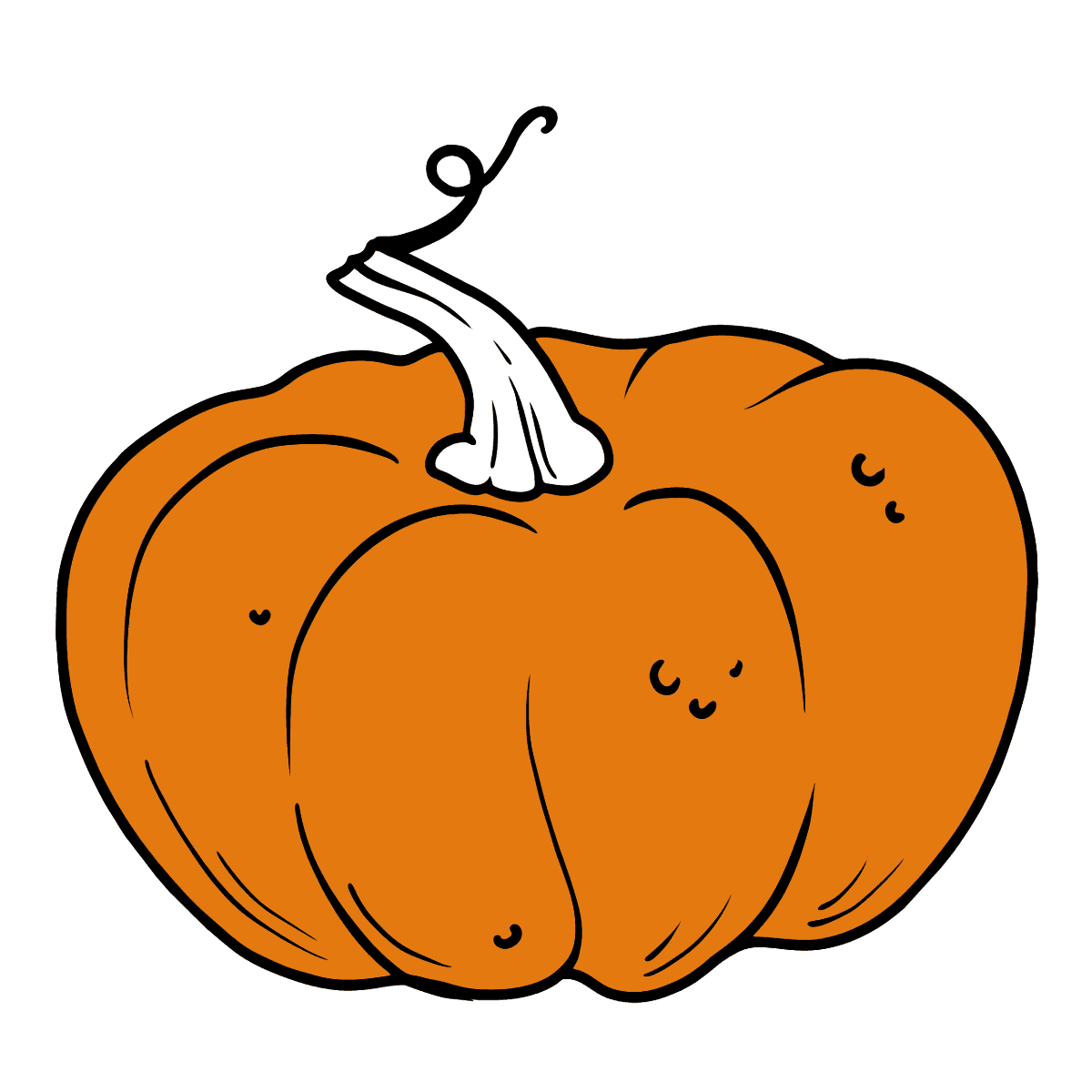 Mewarnai gambar labu - Online dan Cetak Gratis untuk anak-anak!