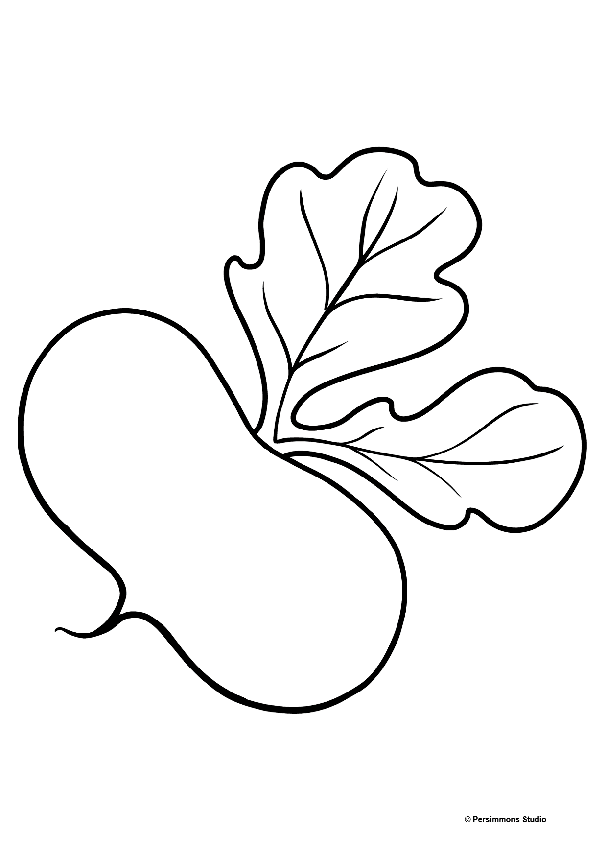 Turnip coloring page ♥ Print for Free!
