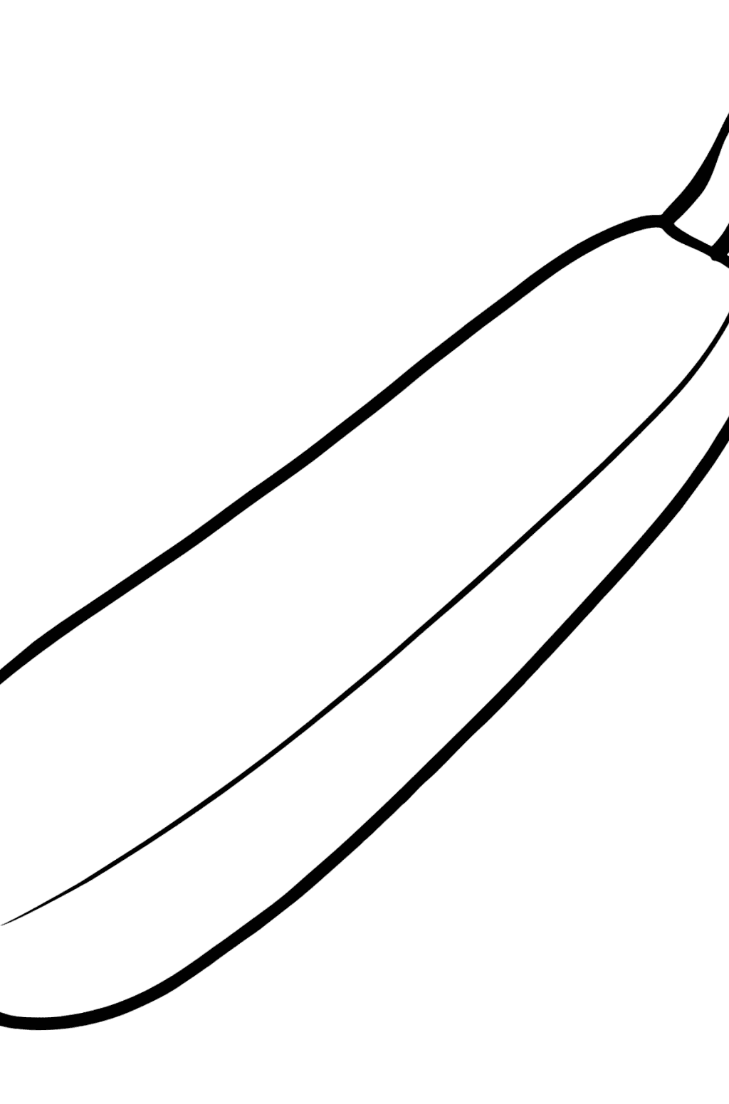 Kleurplaat courgette - Online en uitprinten is gratis voor kinderen!