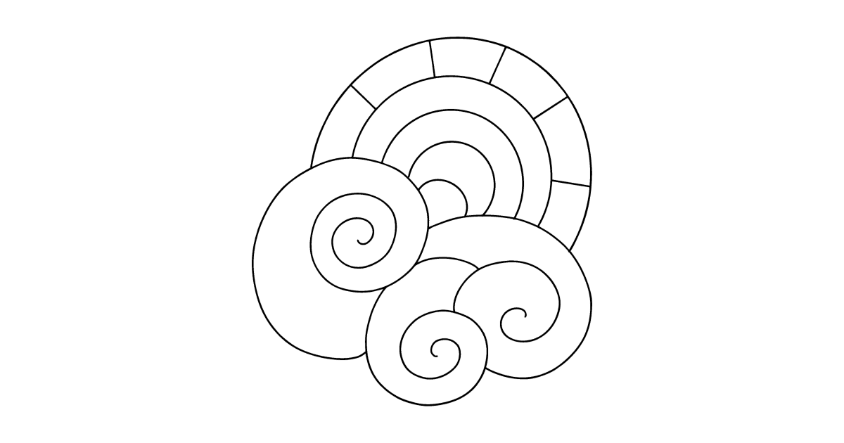 Mewarnai gambar Awan dalam gaya Zentangle - Online dan Cetak Gratis!