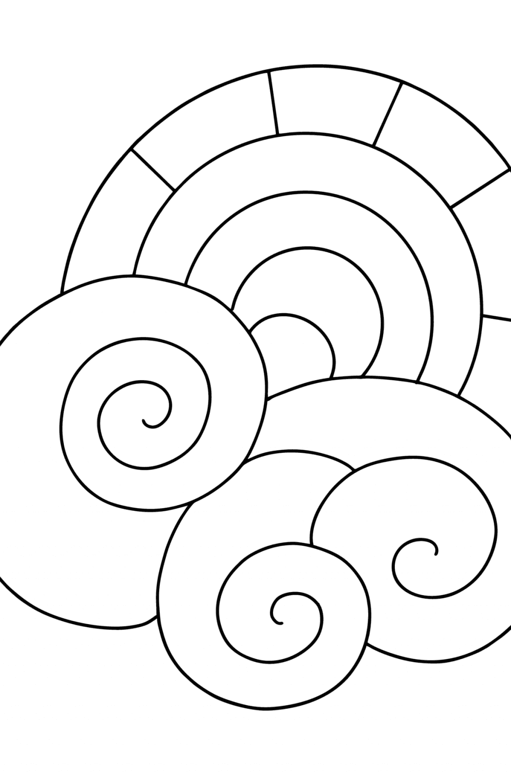 Mewarnai gambar Awan dalam gaya Zentangle - Online dan Cetak Gratis!