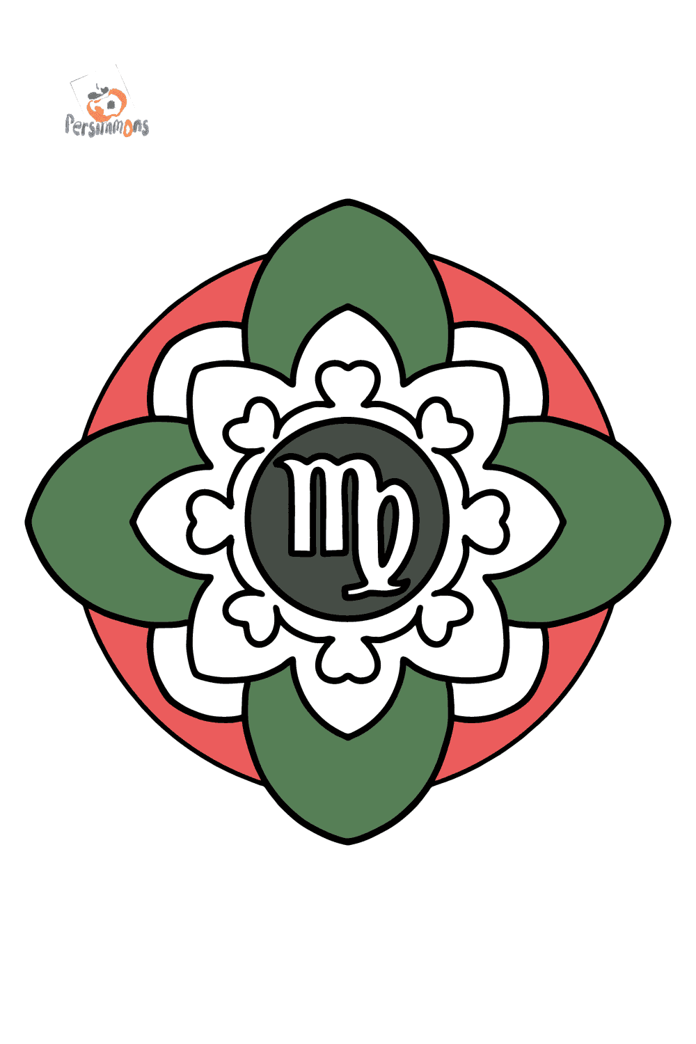 Coloring page - zodiac sign Virgo ♥ Online and Print for Free!